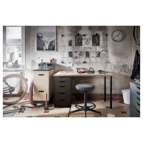 IKEA LAGKAPTEN Table top white stained oak effect 120x60 cm